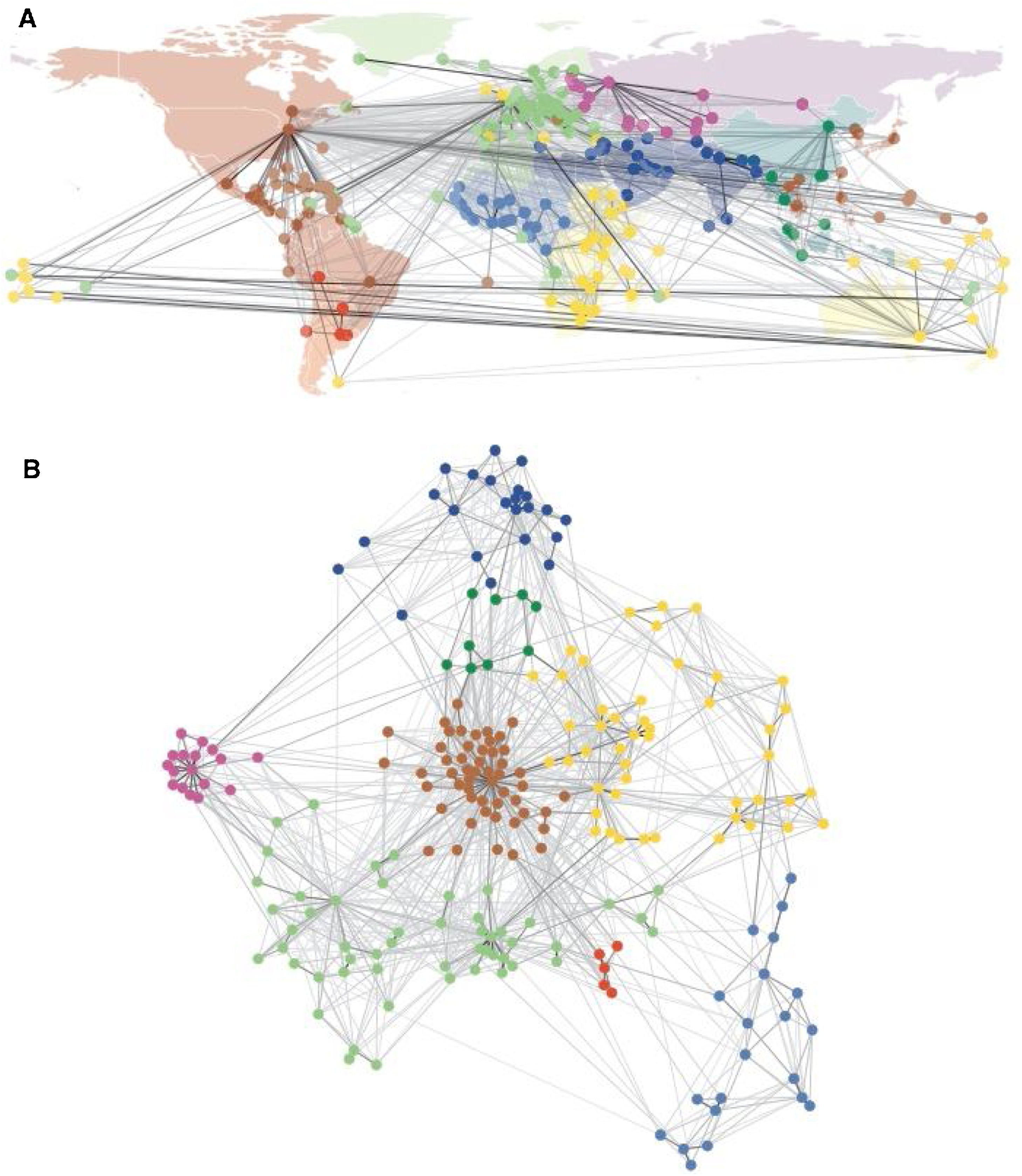 Neither global nor local: Heterogeneous connectivity in spatial network ...